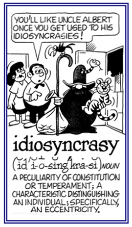 idiosyncrasy-1 — The Writer's Scrap Bin